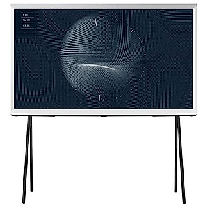 SAMSUNG QN43LS01BA The Serif 43 Inch QLED 4K UHD HDR Smart TV (2022) Bundle with 2 YR CPS Enhanced Protection Pack