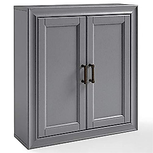 Pemberly Row Medicine Cabinet in Vintage Gray