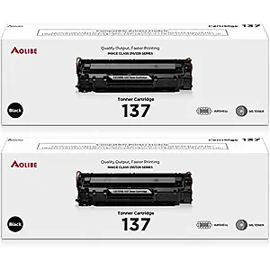 137 Toner Cartridge 2 Packs Compatible for Canon 137 Black Toner Cartridge, use for Canon ImageCLASS MF232w, MF242dw, MF212w, MF216n, MF217w, MF244dw, MF247dw, MF249dw, MF227dw, MF229dw Laser Printers