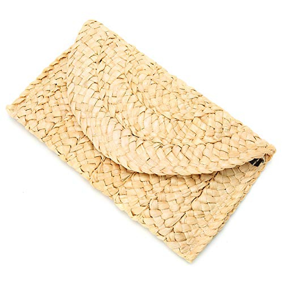 Obosoyo Women's Straw Clutch bags Handbag Straw Purse Envelope Bag Wallet Summer Beach Bag Woven Bag Purse Wallet