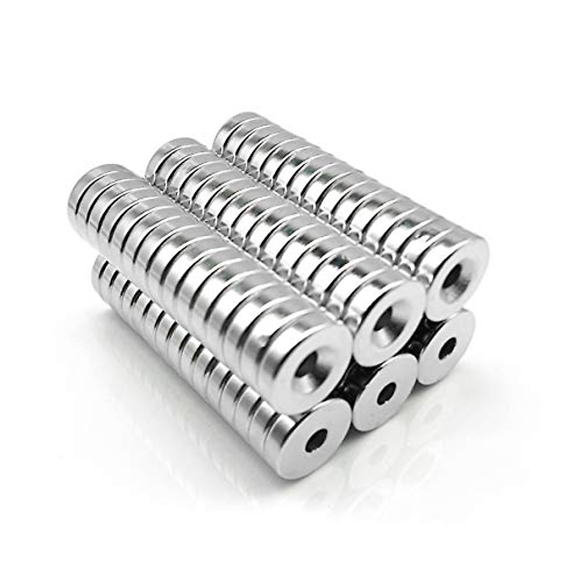 Multi-Use Refrigerator Magnets for Refrigerator Craft Project - Approximate 15x5mm with 5mm Countersunk Hole - 10Pieces