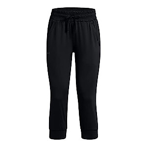Under Armour Women's HeatGear Armour Capri , Black (001)/Jet Gray , XX-Large