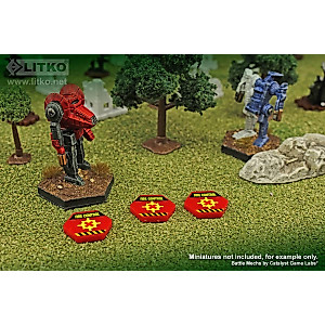 LITKO Mecha Damage Effects Token Set | Compatible with BattleTech (Weapons Fire Control)