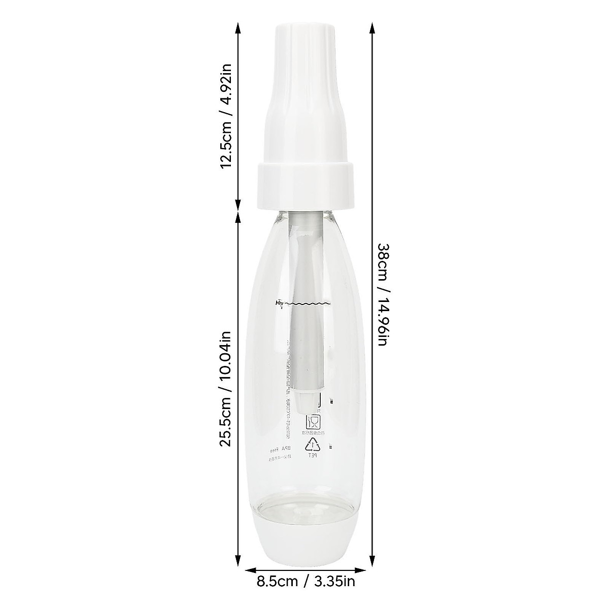 Yctze Soda Maker Machine, Homemade Soda Fizzy Water Machine Manual Sparkling Water Machine for Sparkling Water DIY Making Drinking Home Travel Use