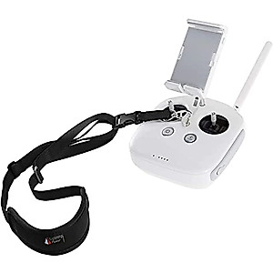 Txesign Adjustable and Detachable Remote Controller Lanyard Padded Neck Strap for DJI Drone Phantom 3 4 Pro Inspire 1 (Black)