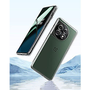 Cresee Case for OnePlus 11 5G, Thin Clear Cover with Camera Protection Slim Shockproof Flexible TPU Phone Case for OnePlus 11 - Transparent