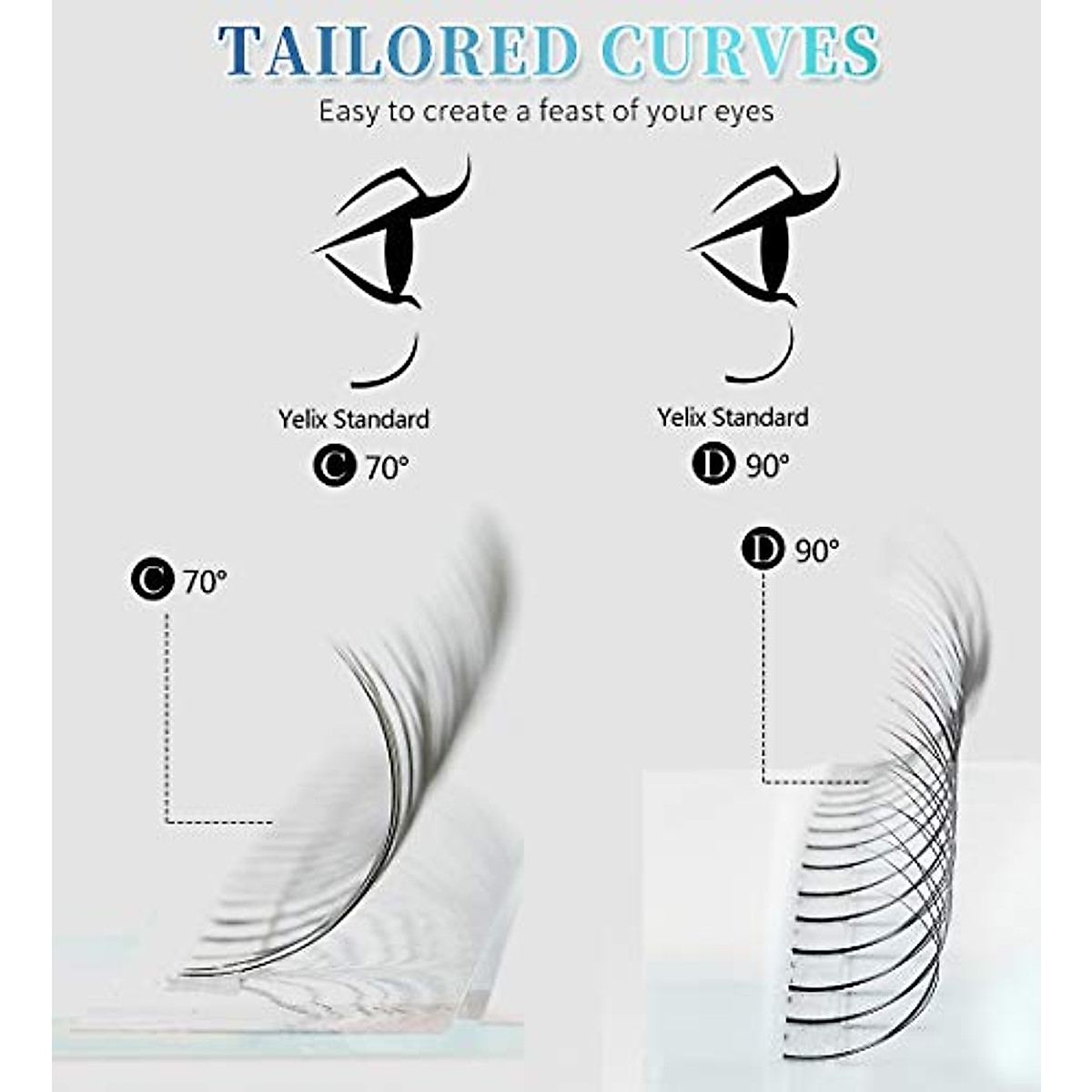 3D Russian Volume Lash Premade Fan Eyelash Long Stem Clustered Eyelash Extensions C Curl 0.07mm Thickness 11mm Length