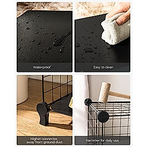 DINMO Wire Cube Storage Organizer, 16-Cube Metal Grid Storage Shelves, Modular Storage System, Closet Organizer, Ideal for Home, Office, Living Room, Stackable, 12" x 12", Black