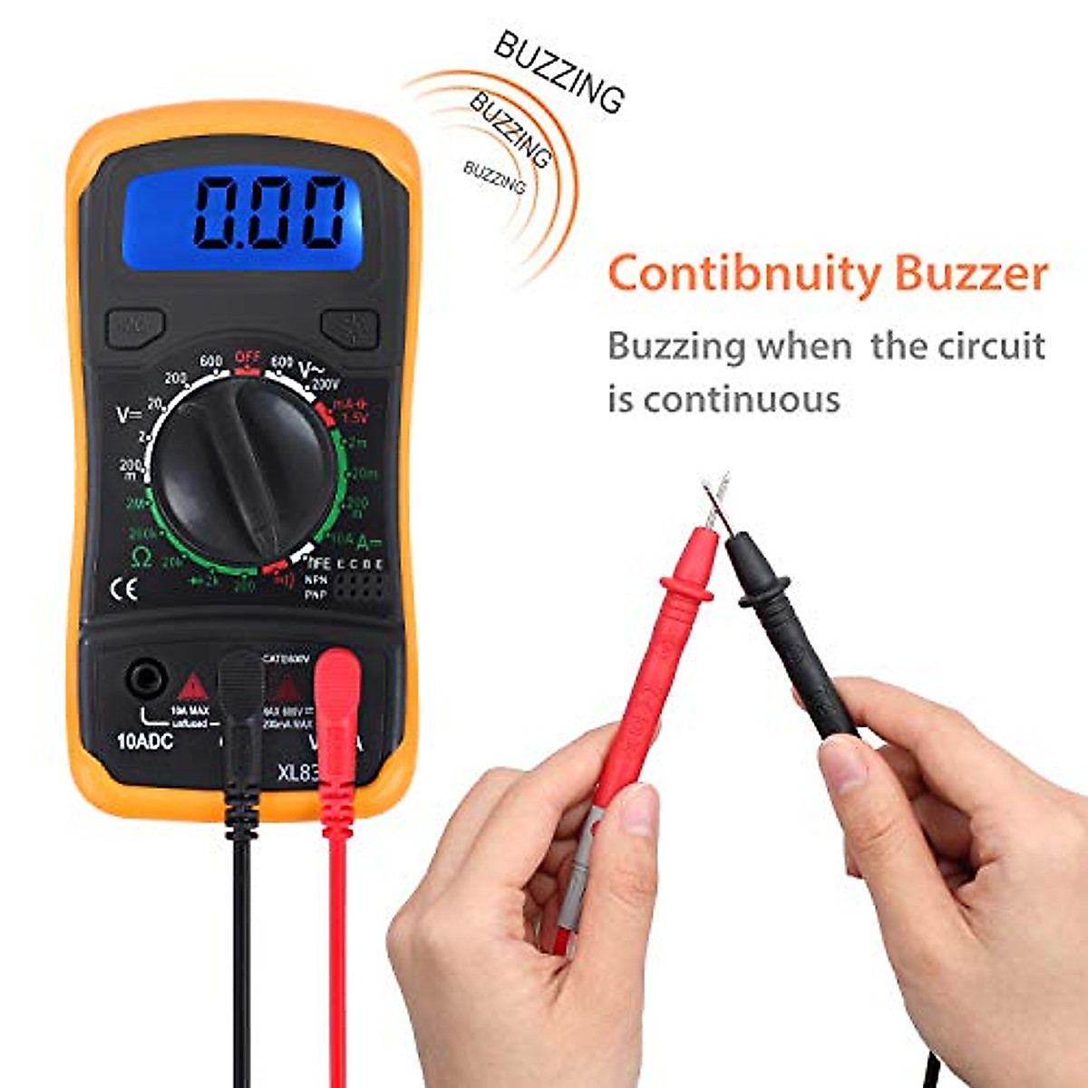 Neoteck Electrical Test Kit, Mini Digital Multimeter + Receptacle Outlet Tester + Non-Contact 12-1000V AC Voltage Detector Pen- Great Packs!