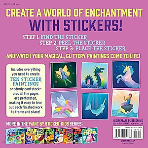 Paint by Sticker Kids: Mermaids & Magic!: Create 10 Pictures One Sticker at a Time! Includes Glitter Stickers