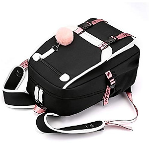 Soaying Backpack for Girls School Backpack Women Travel Breathable Bookbag Laptop Bags Anti Theft USB Charge Backbag