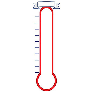 Fundraising Thermometer Chart Goal Tracker