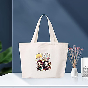 Kpop Anime Backpack Merchandise Canvas Shoulder Bag, Hobo Crossbody Handbag Casual Tote bag for Girls Women Gifts（P）