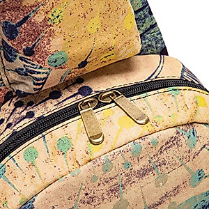 Women sling bag Elephant canvas large boho backpacks bohemian Crossbody Bag (purple yellow)