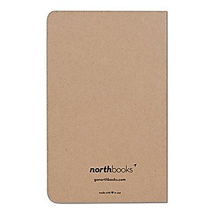 Northbooks Dotted Bullet Notebook Journal | 5x8 Dot Grid Journals | Soft Cover Eco-Friendly Premium Recycled Cream Color Paper 96-Pages | Made in USA