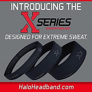 Halo Headband X Series 3 Inch Wide Pullover L/XL Black