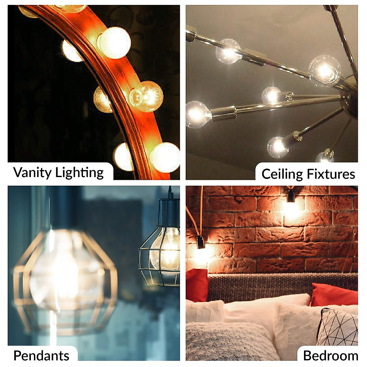 Simba Lighting LED Edison Vintage Vanity Globe Filament G25 (G80) 6W Dimmable 60W Equivalent (3 Pack) 120V Light Bulb for Bathroom Makeup Mirror, Medium E26 Base, CE and RoHS, Natural White 4000K