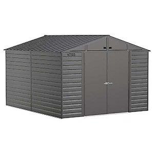 MDMprint 10x12 Steel Storage Shed, Charcoal, SCG1012CC-A