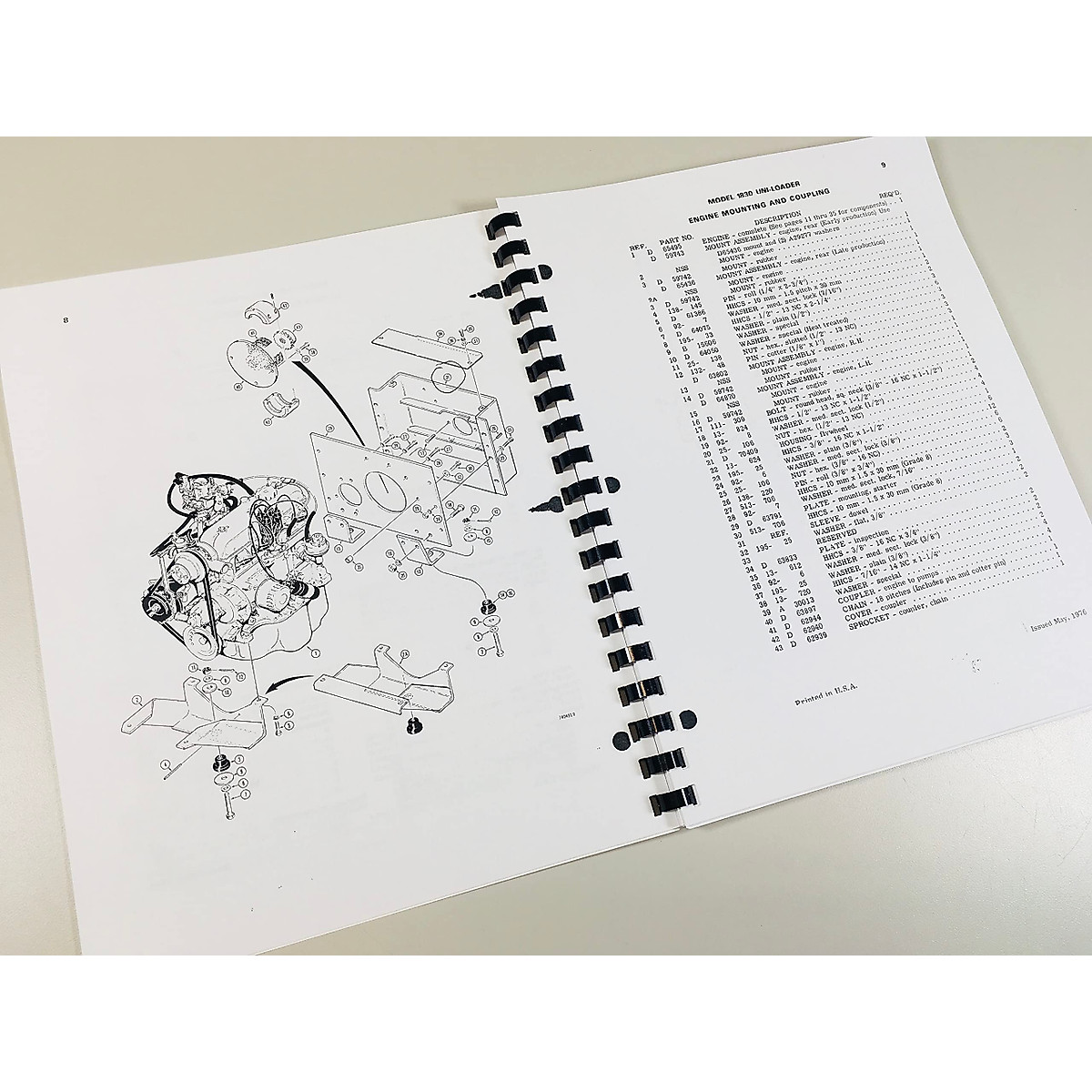 Case 1830 Uni Loader Parts Manual Catalog Skid Steer Assembly Exploded Views