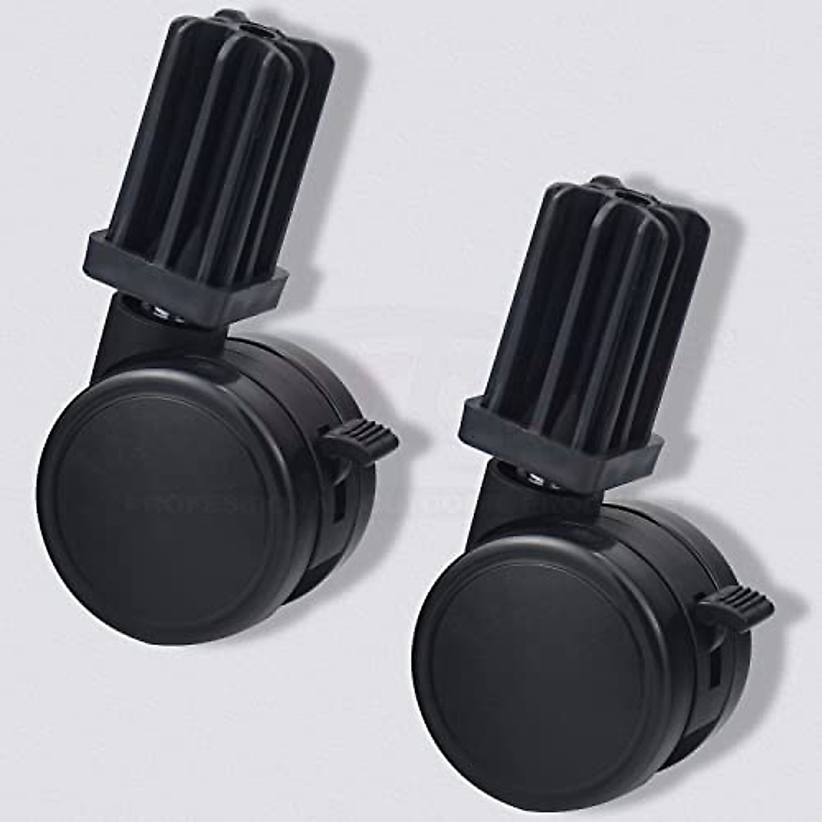 Caster Wheel Gas Grills/Stem Style Locking Swivel Caster 6414 for Weber, Genesis, Summit, Silver, Spirit Gas Grills, Includes Caster Insert (2 5/16" in Diameter) (2)