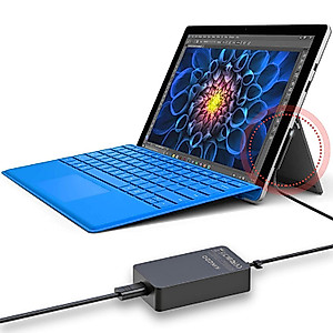 Charger for Surface Pro 3 Surface Pro, KINGDO 36W 12V 2.58A Power Supply Compatible Surface Pro 3 Surface Pro 4 i5 i7 Surface Pro 5 6 7 8 9 Surface Laptop Surface Go 3/2/1 with Carrying Case