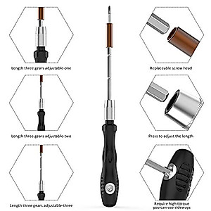 32 In 1 Small Screwdriver Set, Mini Magnetic Screwdriver Set – Contains 30 Bits Precision Repair Tool Kit, Torx Screwdriver Tool Sets for Eyeglass, Watch, Phones, Laptop, Computers, Toys