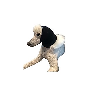Pet Hoodz for Dogs-Anxiety, Grooming, Ear Muffs, Dog Ear Protection, Calming, Ear Compression, Pet Hoodie, Dog Hoodie, Dog Ear Wrap (Large, Black)