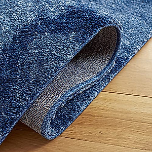 SAFAVIEH Retro Collection Area Rug - 10' x 14', Blue & Dark Blue, Modern Abstract Design, Non-Shedding & Easy Care, Ideal for High Traffic Areas in Living Room, Bedroom (RET2144-6570)