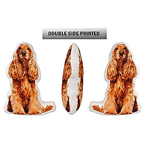 Printtoo Custom Photo Pillow, Unique Birthday Gift Decor, Pet Memorial Pillow Custom, Personalized Shaped Pillow, Pet Portrait Dog Pillows 3D Printing Pillow-14X14