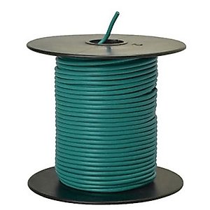 Southwire 55835023 Primary Wire, 18-Gauge Bulk Spool, 100-Feet, Green