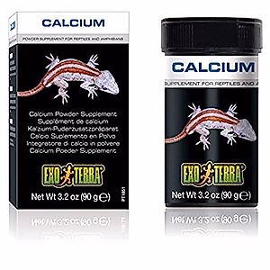 Exo Terra Calcium Powder Supplement for Reptiles and Amphibians, 3.2 Oz., PT 1851