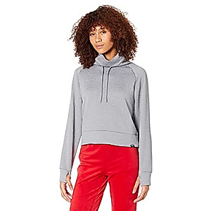 Juicy Couture Quilted Crop Pullover Light Grey Heather LG