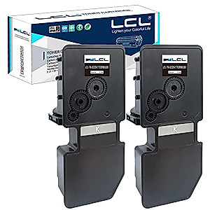LCL Compatible Toner Cartridge Replacement for Kyocera TK5232 TK-5232 TK5232K TK-5232K 1T02R90US0 M-5521cdn M-5521cdw P-5021cdn P-5021cdw (2-Pack Black)