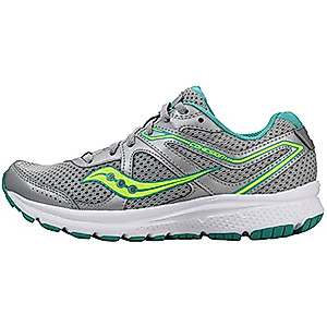 Saucony Women's Cohesion 10 Running Shoe, Grey/Tea/Ct, 8.5 M US