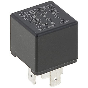 Bosch 0986AH0602 Mini Relay 12V 20A, 2x87, IP5K4, Operating Temperature from -40 Degree to 100 Degree C, 5 Pin Relay