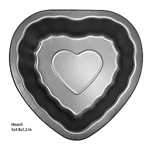 cocojeia - Mini Cake Pans - Set of 4 Designs - 4 Inch Cake Pan - Mini Cake Pans For Baking - Mini Cake Mold - Shaped Baking Molds - Small Baking Pans - Individual Shaped Cake Pans-Grp1–Animals