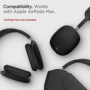 Spigen Urban Fit Designed for Airpods Max Case Cover Protective Ear Cup Covers - Black