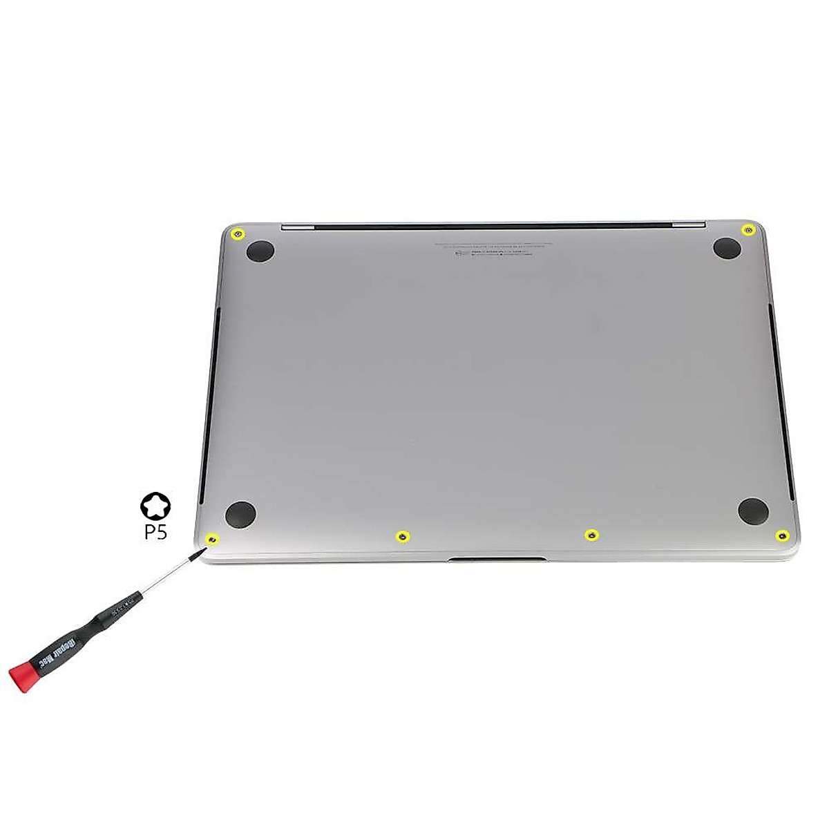 Silver Pentalobe Bottom Case Screws and Pentalobe Screwdriver Compatible with MacBook Retina 15-inch A1707 and A1990, Year 2016-2020