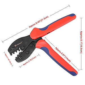 Voilamart Solar Crimping Tool Connectors for 2.5mm² 4mm² 6mm² Wire Terminal Solar Panel PV Cable Pliers