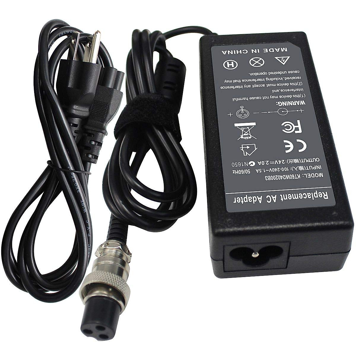 24V 2A Adapter Charger for Razor Ground Force Electric Go-Kart