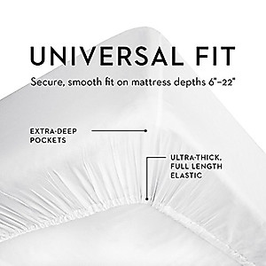 Pottery Barn | Pure 800 Thread Count | 100% Egyptian Cotton Sheet Set | Queen(60" X 80") White |Comfy&Cozy Set 8"-14"(inch) Deep Pockets with Elastic Bounded 4 Piece Set | Oeko-Tex Standard