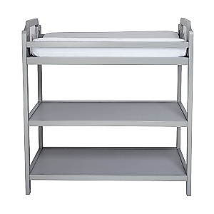 Suite Bebe Celeste Changing Table Safety Rail Included, Light Grey