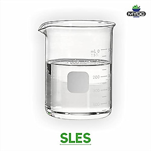 Myoc Sodium Lauryl Ether Sulphate (500ml) |Face, Hair, Hand Wash Products| Cleanser, Foaming Agent, Emulsifier, |Used in Shampoo, Soap, Detergent, Bubble Bath, Shower Gel