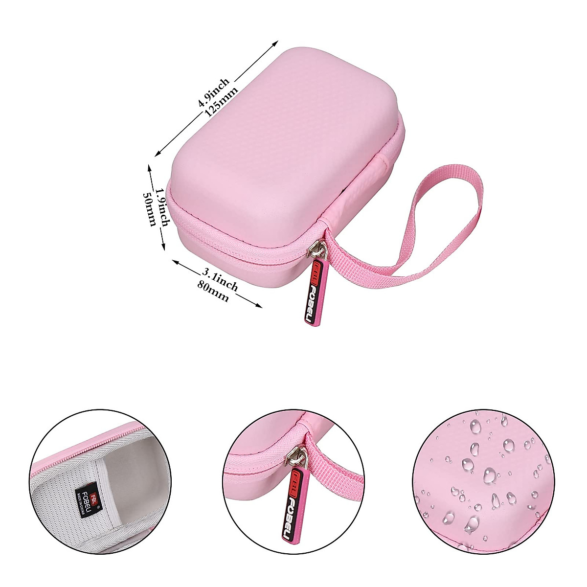 FBLFOBELI Hard Storage Case Compatible with Philips Satinelle Essential BRE235/04 & Philips HP6401 Compact Hair Removal, EVA Protective Travel Carrying Container Bag (Case Only)