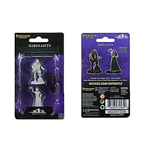 Pathfinder Deep Cuts Unpainted Miniatures: Wave 3: Merchants (Serving Girl/Merchant)