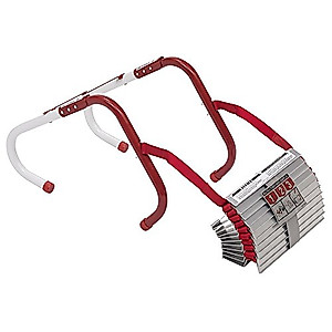 Kidde Fire Escape Ladder, 3-Story Rope Ladder, Extends to 25-Feet, Anti-Slip Rungs