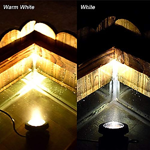 Solar Spotlights, Outdoor Solar Spotlights Halloween Spot Lights, Spot Lamp Light Spotlight Solar Pool Pond Lights House Garden Yard Pathway Tree Flag Light(White)