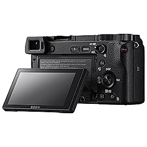 Sony Alpha a6300 Mirrorless Camera with 16-50mm Lens Black ILCE6300L/B with Soft Bag, Lens Filters, Tripod, Additional Battery, 64GB Memory Card, Card Reader, Plus Essential Accessories
