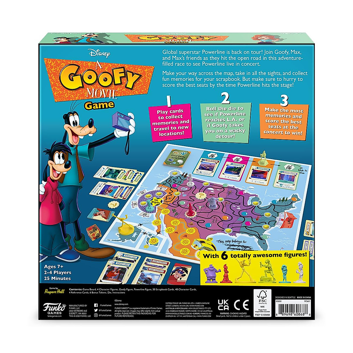 Funko Disney A Goofy Movie Kids Board Game Ages 7 and Up 2-4 Players