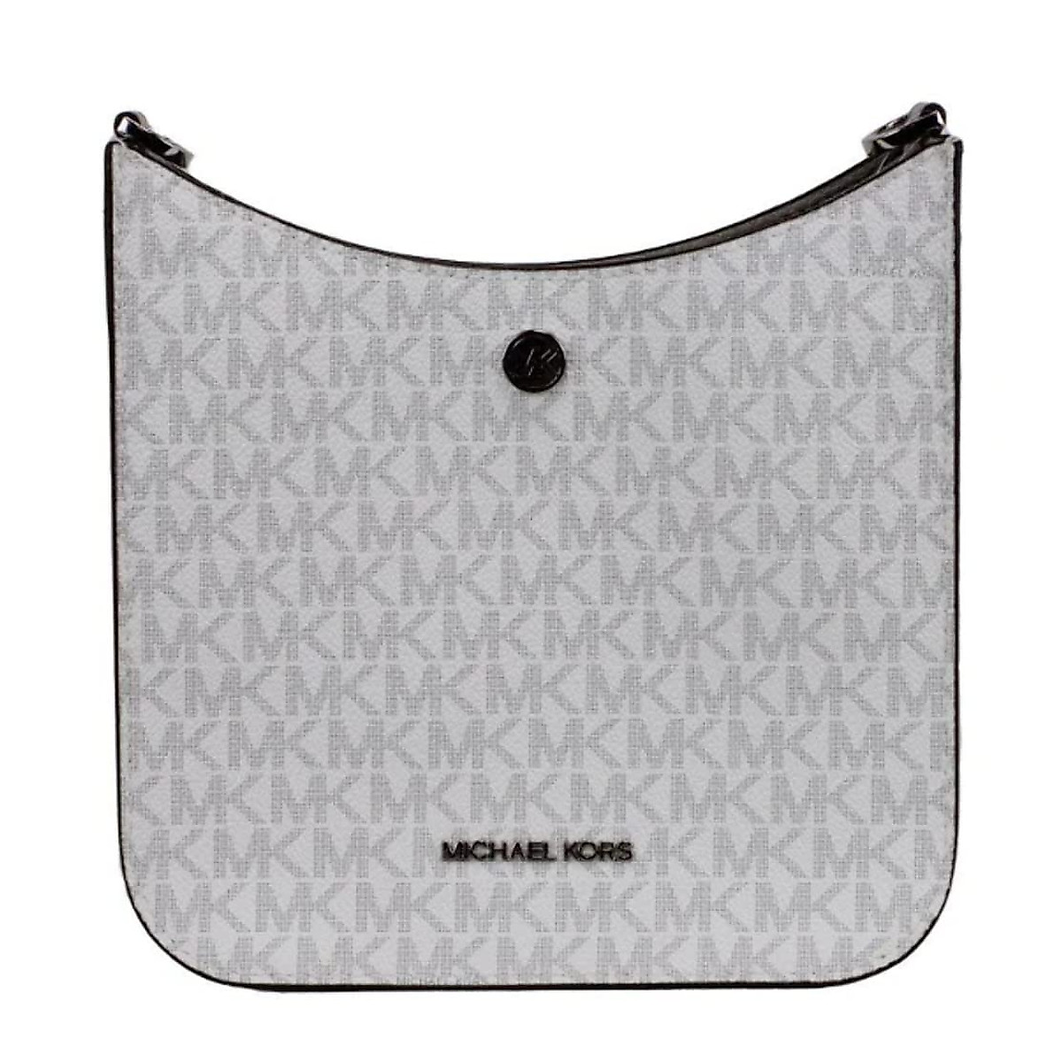 Michael Kors Briley Small Messenger Crossbody Signature Handbag (Bright White)